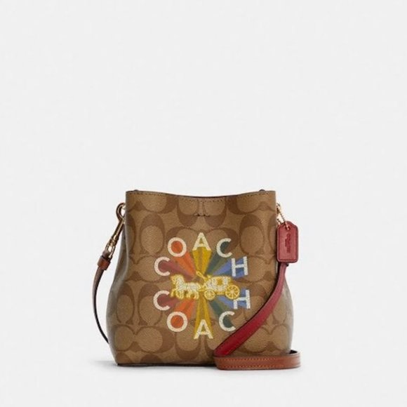 Coach | Bags | Coach Mini Bucket Bag In Signature Canvas C6835 | Poshmark